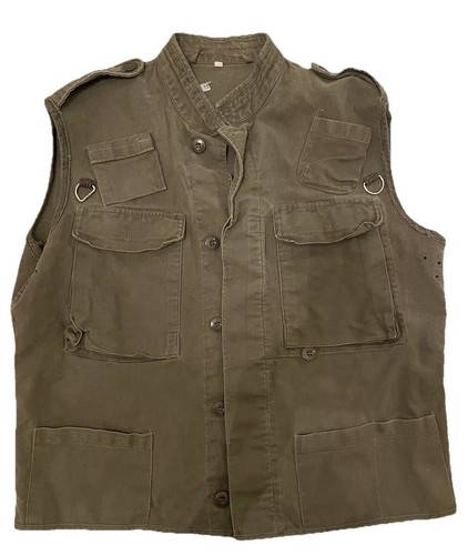 Vintage German Military Vest Kohler GMBH Gr. Nr. 7 With Pockets . Rare ...