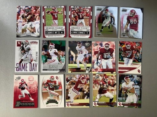 Oklahoma Sooners (Lot 41 cards) White Clayton Bosworth Peterson Murray ...