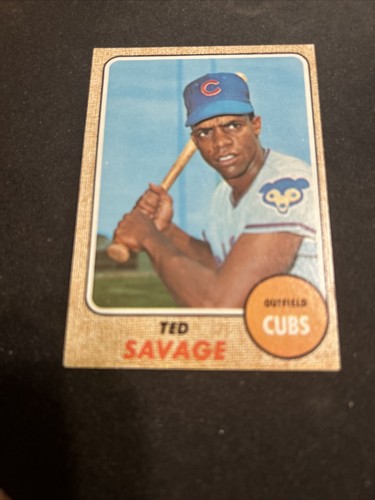 1968 Topps Baseball Card #119 Ted Savage Chicago Cubs Nm+ Free Shipping ...