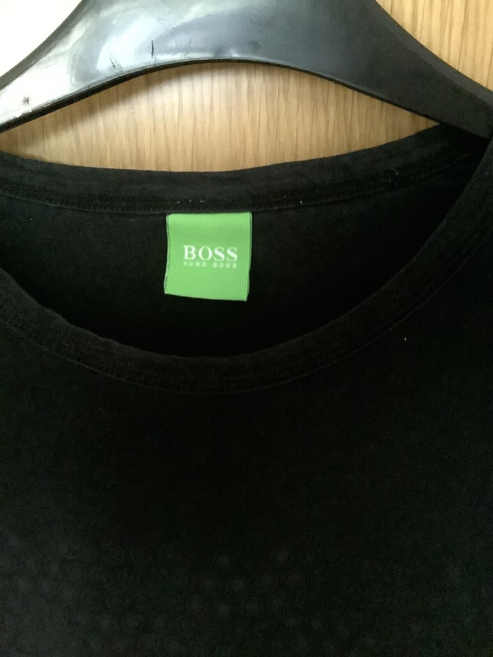 Mens Hugo Boss Black Short Sleeve T Shirt M Hardly Worn. Perfect ...