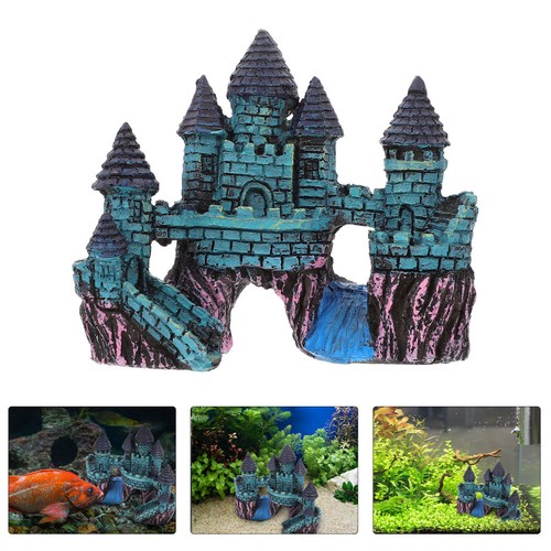 Fish Tank Decoration Castle Decorations - Shaped Aquarium Ornament ...
