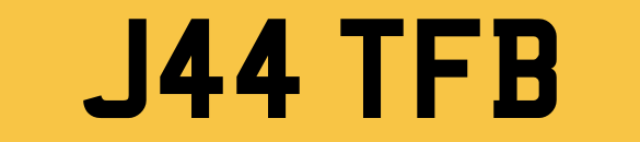JATT JUTT NUMBER PLATE REGISTRATION CHERISHED CAR REG J44 TFB JAAT ...