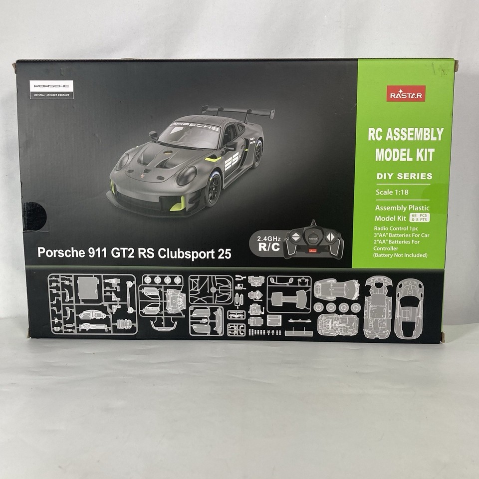 RASTAR DIY RC Assembly Model Kit Porsche 911 GT2 RS Clubsport 25 | eBay