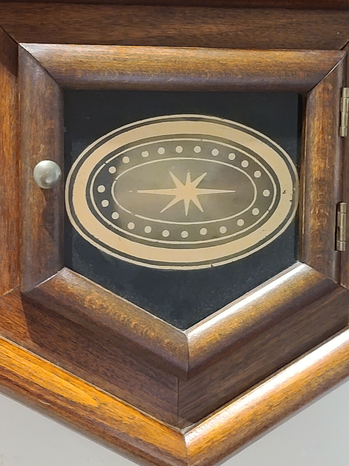 Antique HAC Hamburg Clock Co. Germany Octagon Drop School House ...