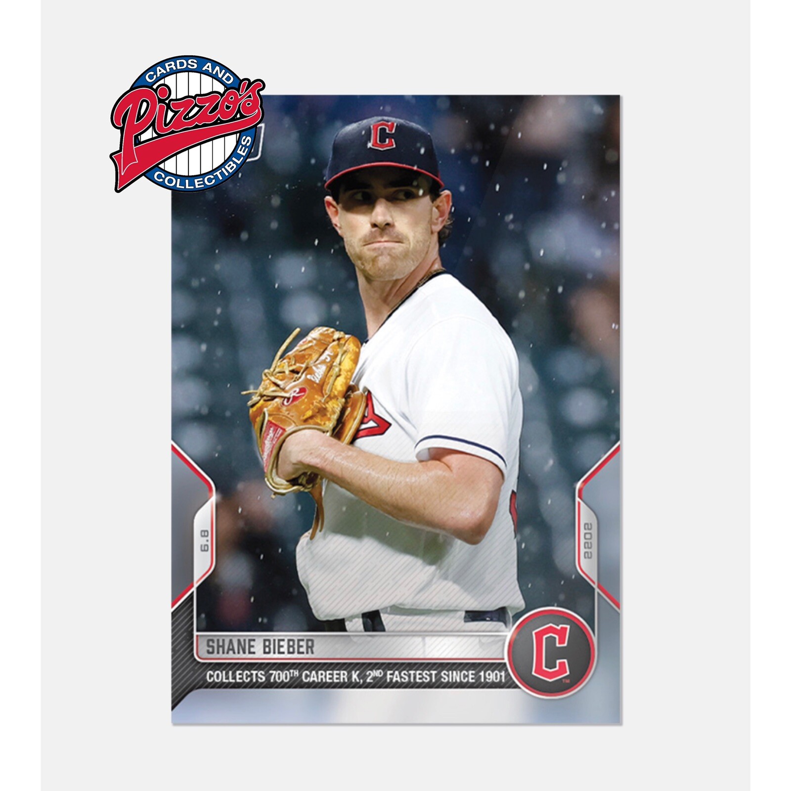 Shane Bieber 700th K 2nd Fastest Since 1901 2022 MLB TOPPS NOW Card 320 ...