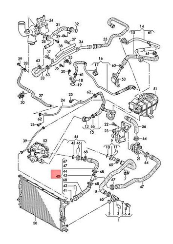 AUDI A6 COOLANT HOSE WITH QUICK RELEASE COUPLING NO ITEM: 4G0122101BD ...
