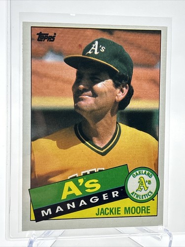 1985 Topps Jackie Moore Baseball Card #38 NM-Mint FREE SHIPPING | eBay