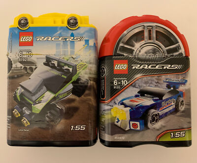LEGO RACERS 8192 Lime Racer & 8120 Rally Sprinter-100% Complete w ...