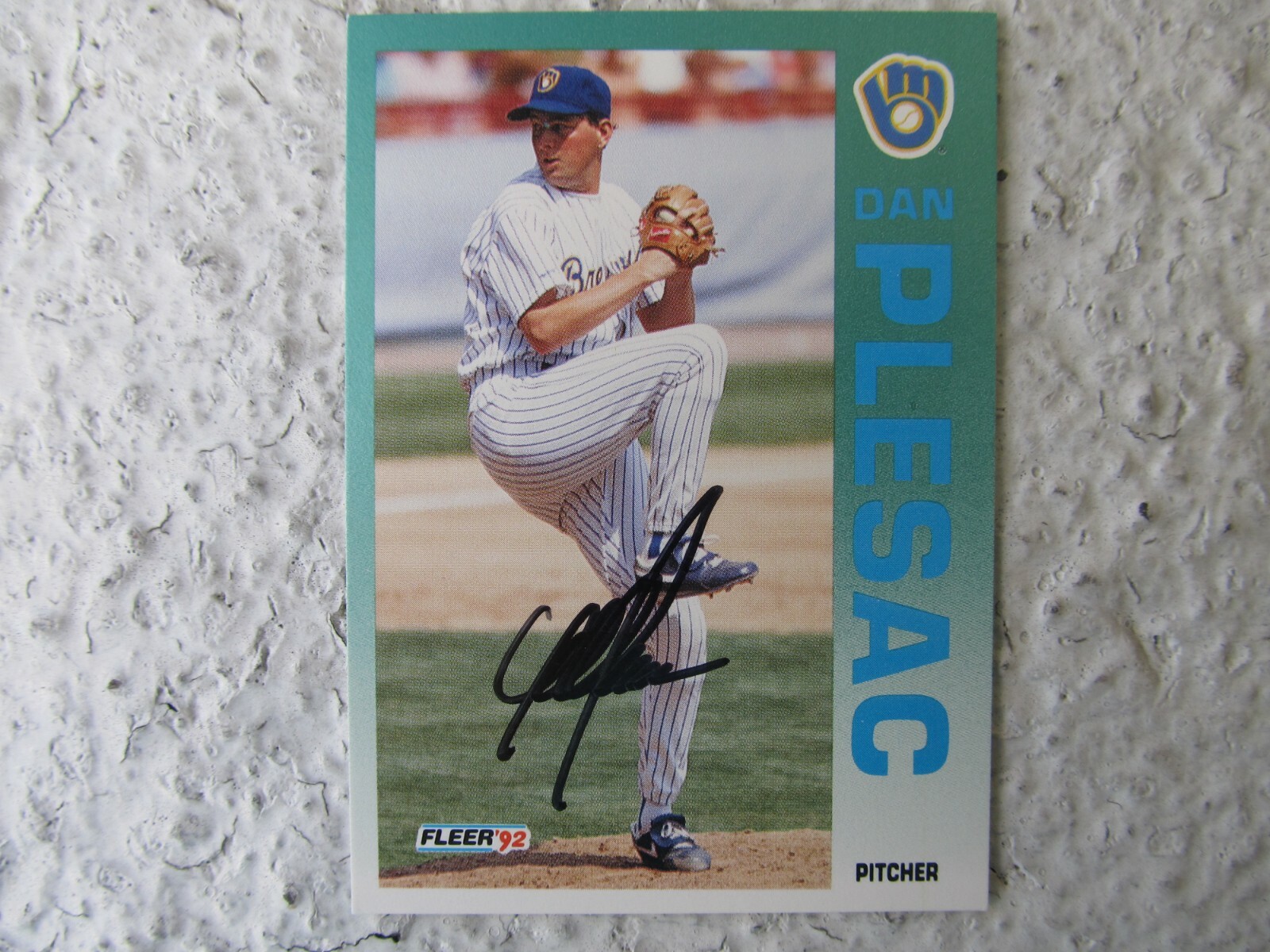Brewers Dan Plesac Signed Autographed 1992 Fleer Mint | eBay