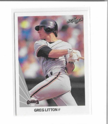 1990 Leaf Greg Litton Rookie #331 Giants | eBay
