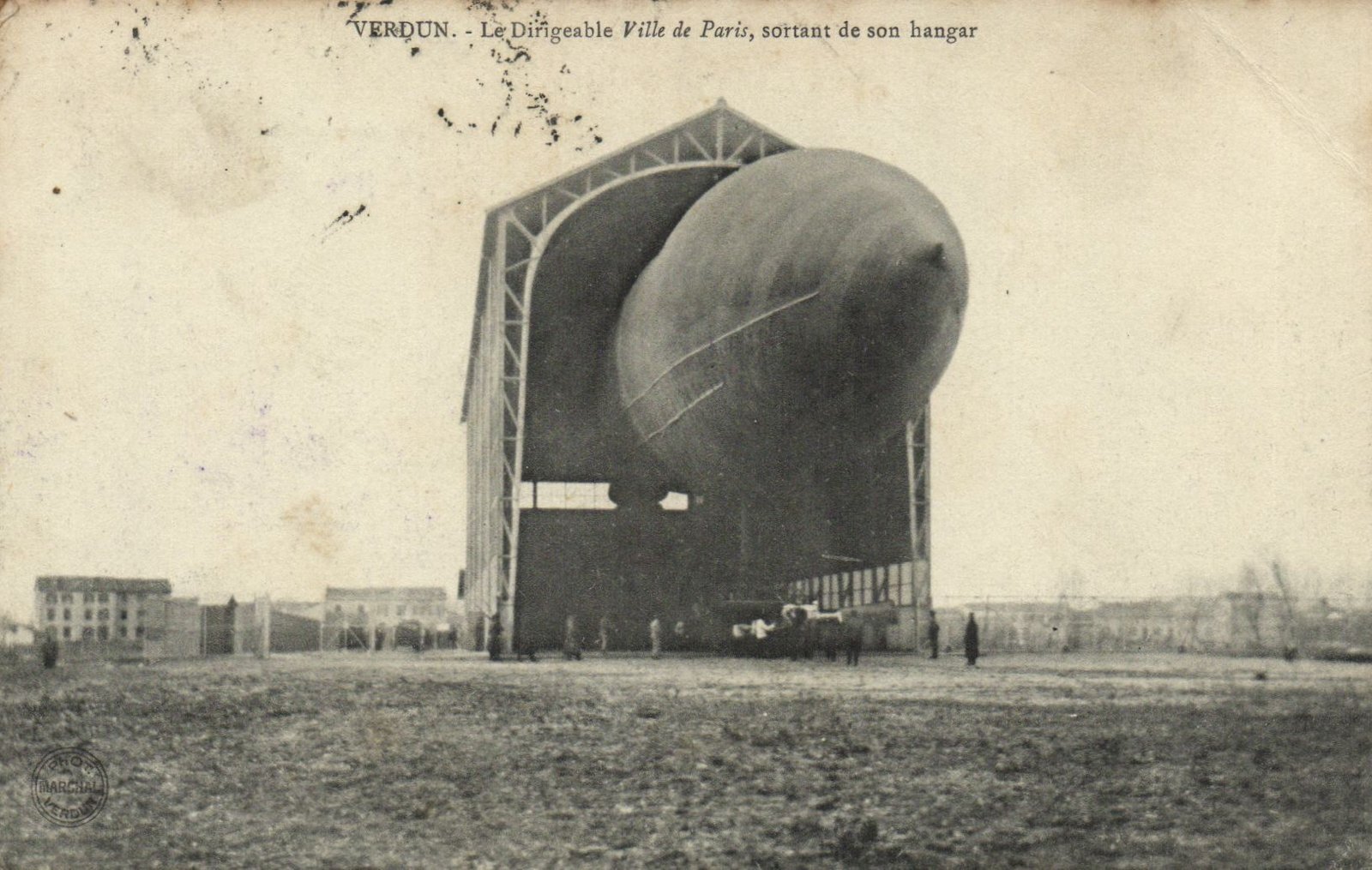 PC AVIATION DIRIGEABLE VILLE DE PARIS SORTIE DU HANGAR (a49005) | eBay