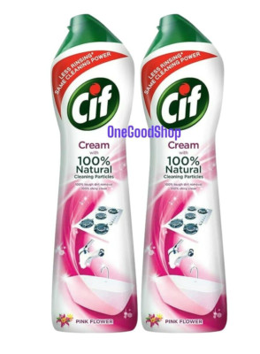 2 PK Cif Pink Multipurpose Surface Cleaner Cream for Kitchen & Bath ...