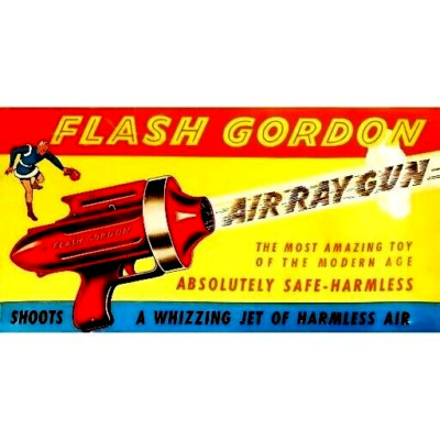 Flash Gordon Air Ray Gun Space Ad on Fridge Magnet 2.5" x 3.5" | eBay