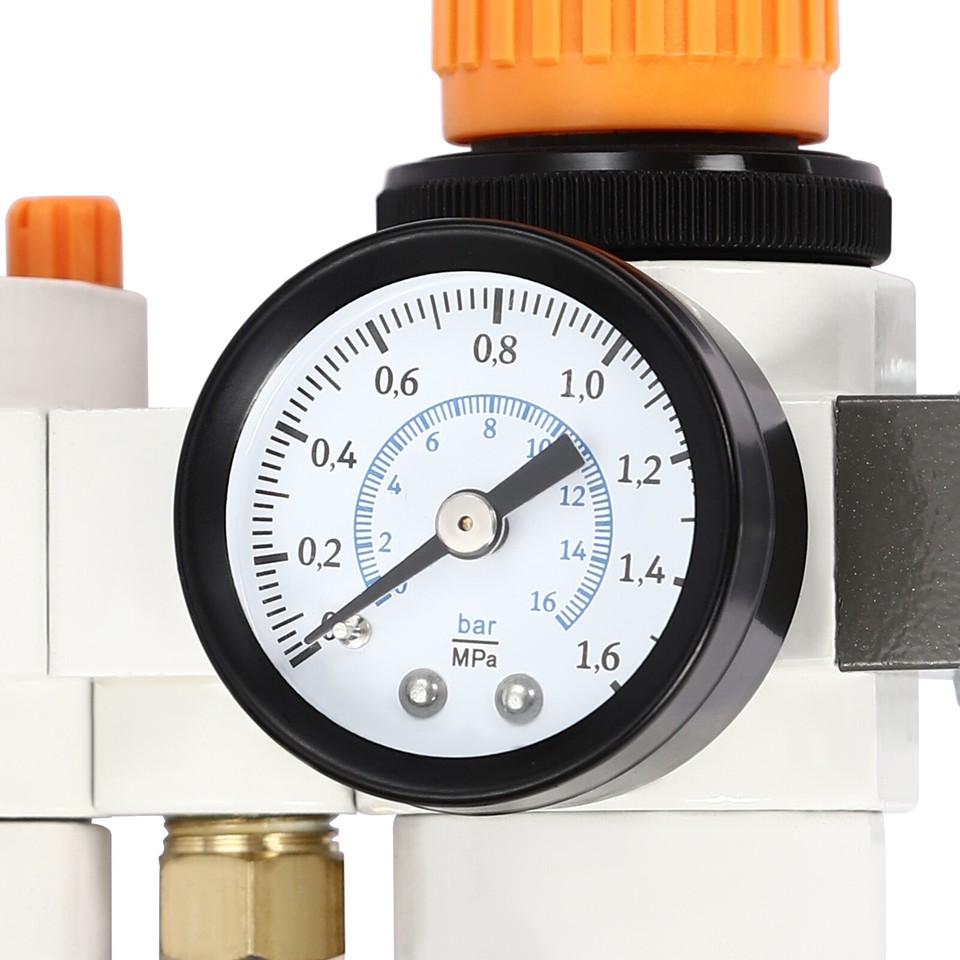 Air Pressor Oil Water Separator Regulator Pressure Gauge f/ Tire ...