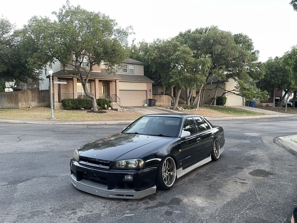 JDM side skirts steps fit Nissan Skyline R34 ER34 HR34 Sedan 4 doors ...