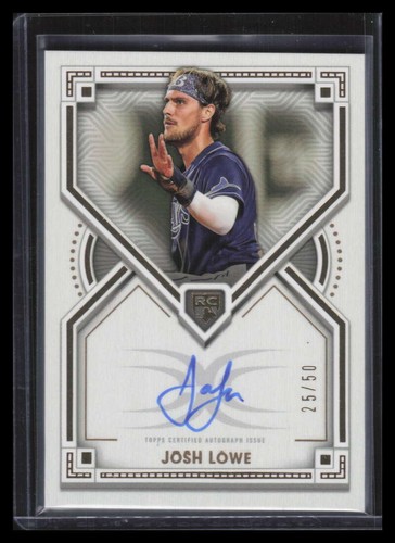 2022 Topps Definitive Collection Autographs DRAJLO Josh Lowe Rookie ...