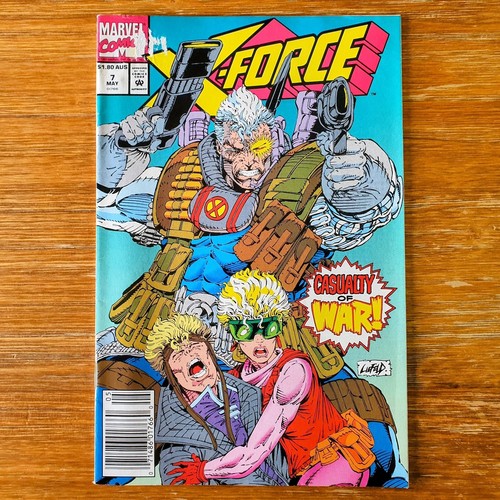 X-Force #7 (Featuring Cable) Marvel Comics 1992 AUS Price Variant | eBay Australia