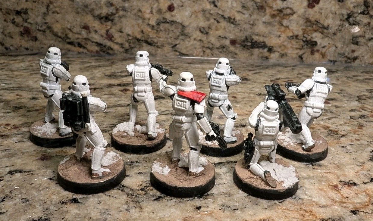 Star Wars Legion Miniatures Stormtroopers - 7 Figures Painted #B | eBay
