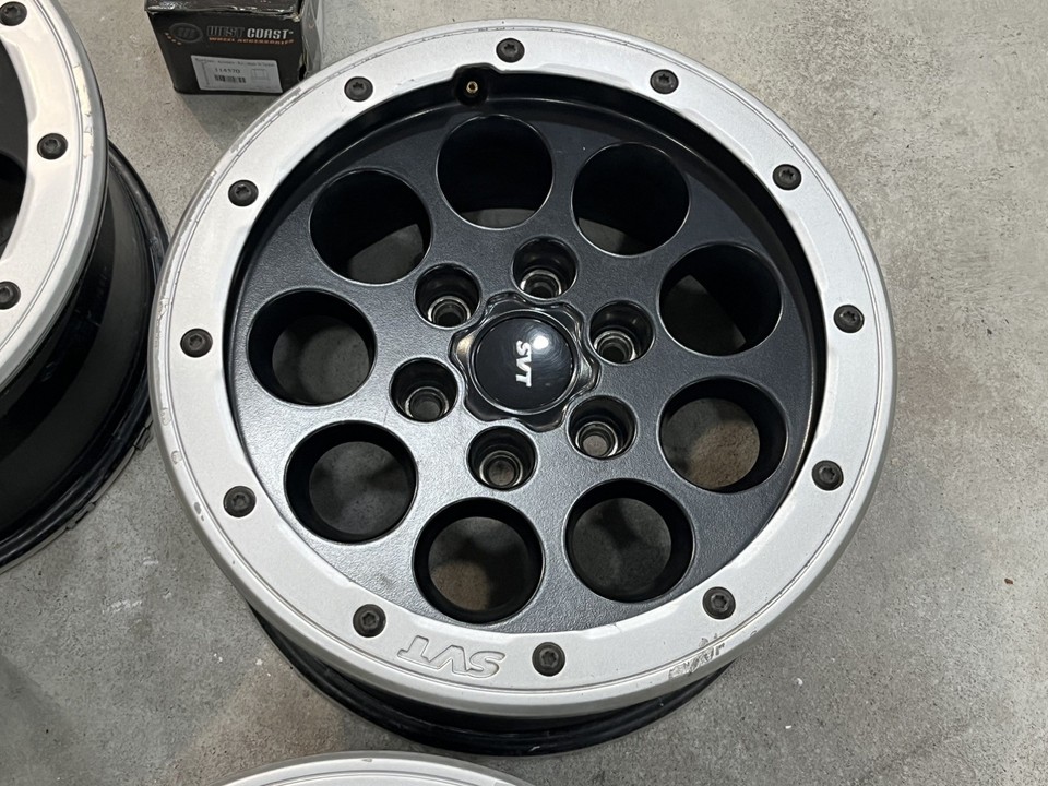 17" FORD SVT RAPTOR BLACK OEM FACTORY STOCK BEADLOCK WHEELS RIMS F150 ...