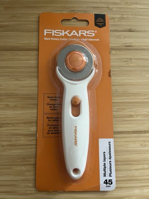 Fiskars 45mm Stick Rotary Cutter, White & Orange | eBay