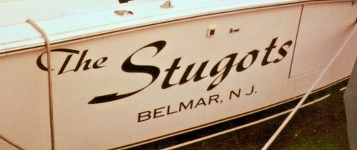 THE SOPRANOS ITALIAN THE STUGOTS BELMAR NJ MOB BOAT NAME DECAL STICKER ...