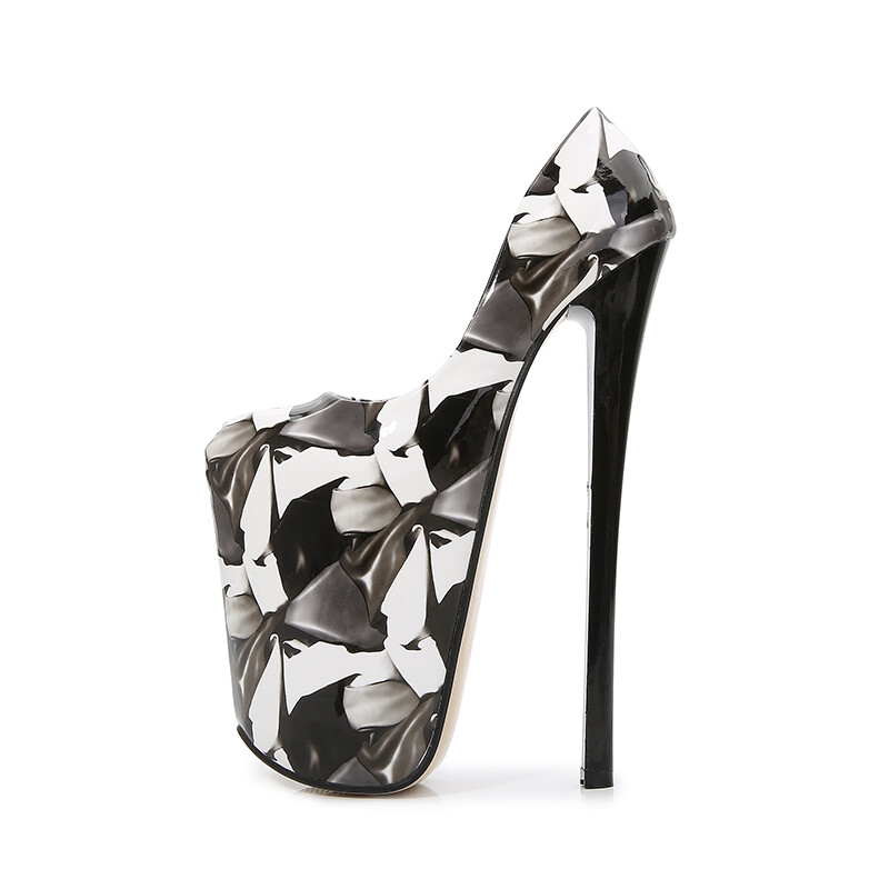 Glamous Colorful 22 cm Super High Pumps Drag Queen Heels Platform Trans ...