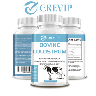 120pcs Bovine Colostrum 1000mg - Probiotic, Omega-3 - Immune Support ...