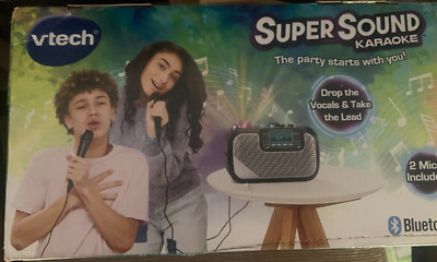 VTech Super Sound Karaoke Portable Bluetooth, 2 Mics Included, Party ...