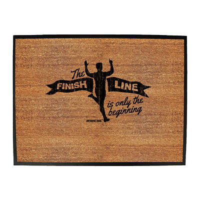 Pb Finish Line Running - Shed Bar Man Cave Novelty Funny Gift Door Mat ...