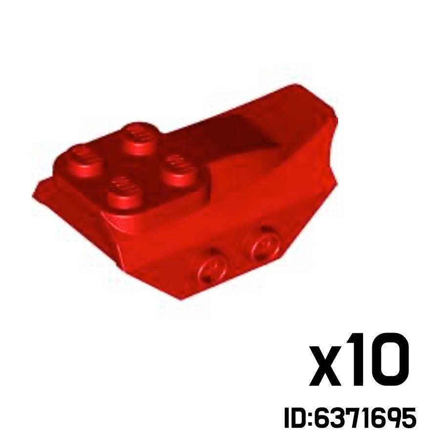 LEGO Lot of 10 DESIGN BRICK 2X5 Red Color 6371695 79897 | eBay