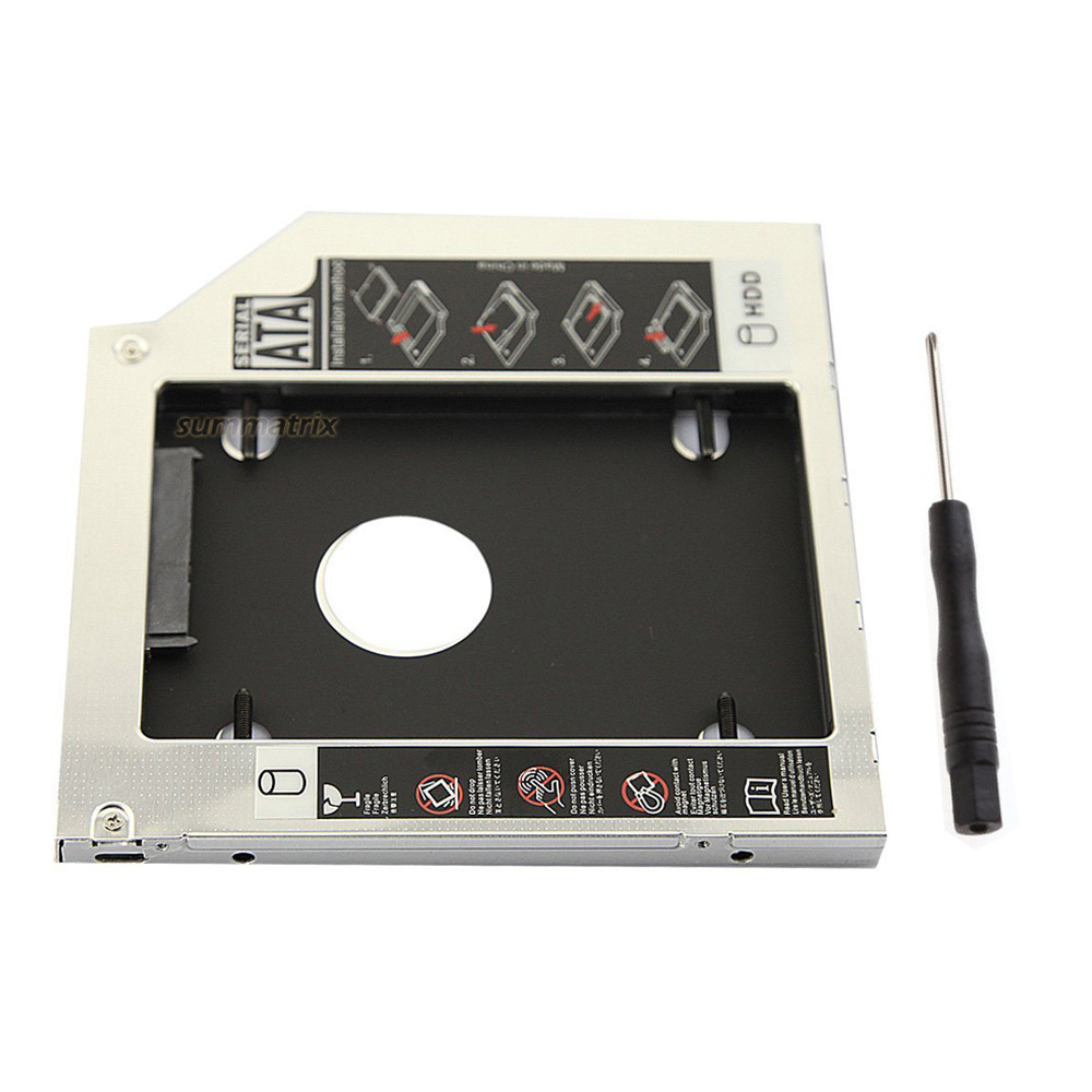 2nd 9.5mm Hard Drive HDD Caddy Adapter For HP EliteBook 2530P 2540p ...