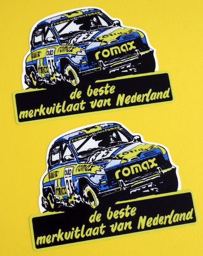 Vintage Classic SAAB 96 ROMAX RALLY car historic retro style stickers ...
