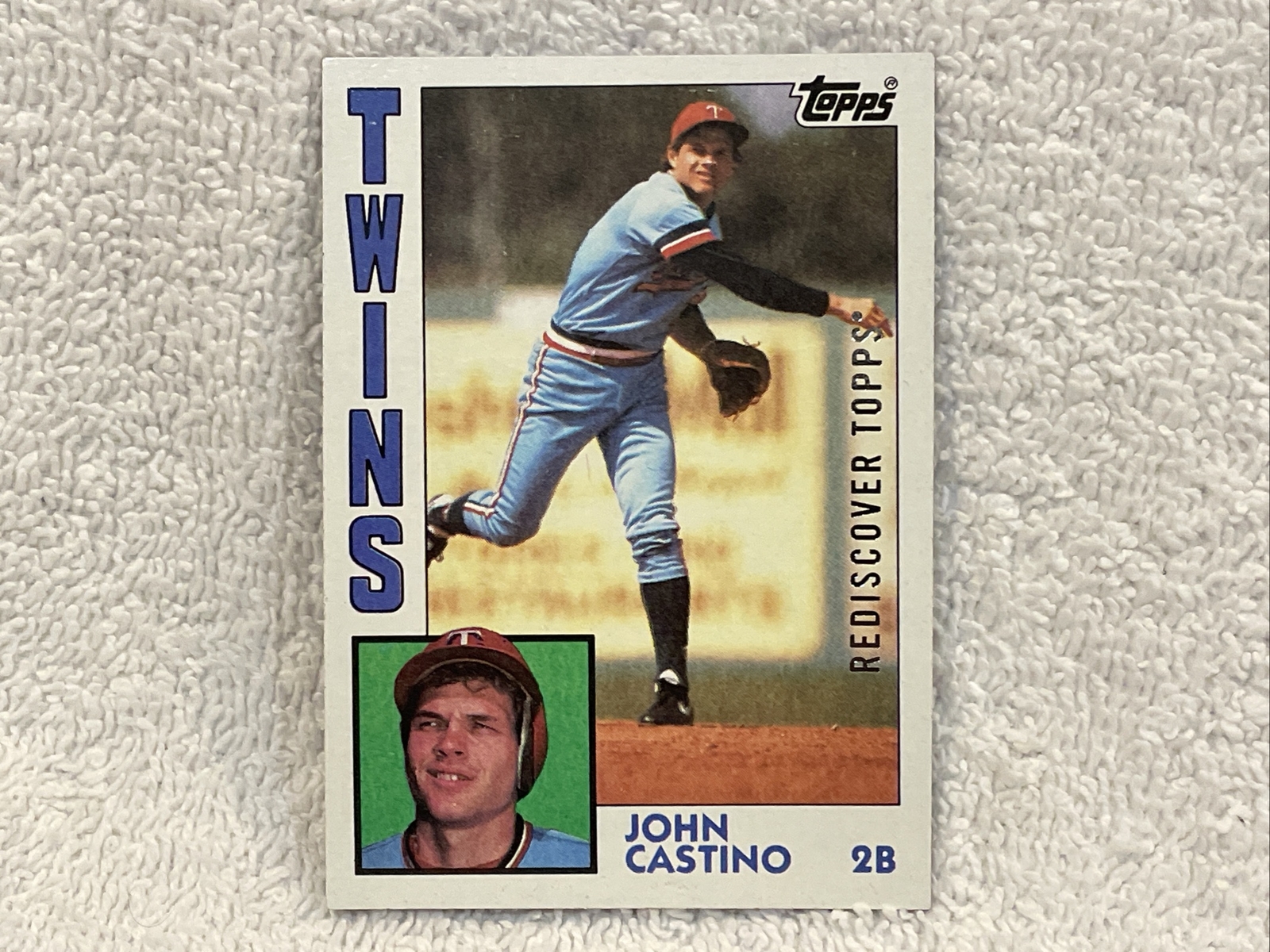 RARE 1984 REDISCOVER Topps Buy Back #237 John Castino Card, Minnesota ...