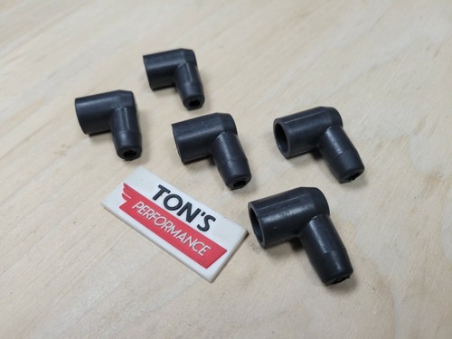 5 pack 90 angle spark plug wire rubber boots for socket distributor ...