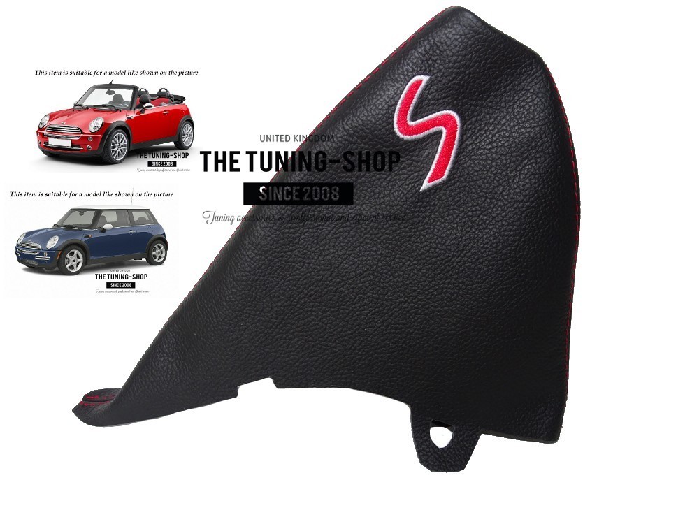 For Bmw Mini Cooper R50 R53 S-One Handbrake Gaiter Leather "S" Red ...