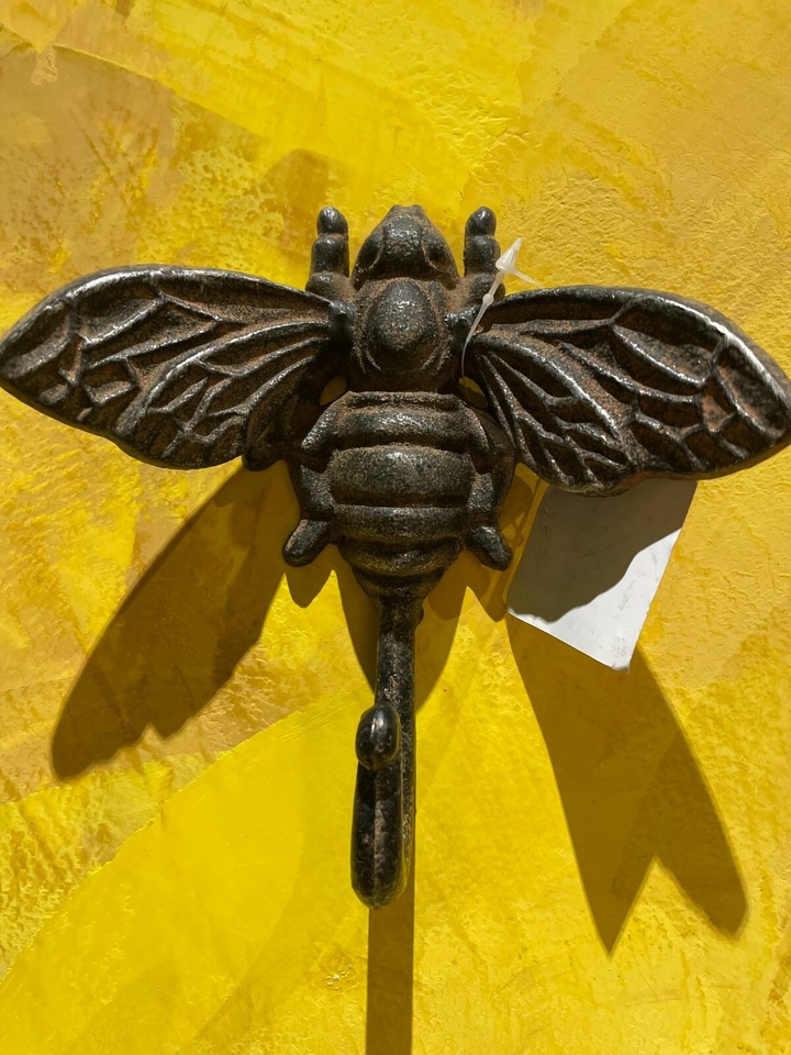 Bumble Bee Vintage Hand Forged Cast Iron Handcrafted Towel Coat Key ...