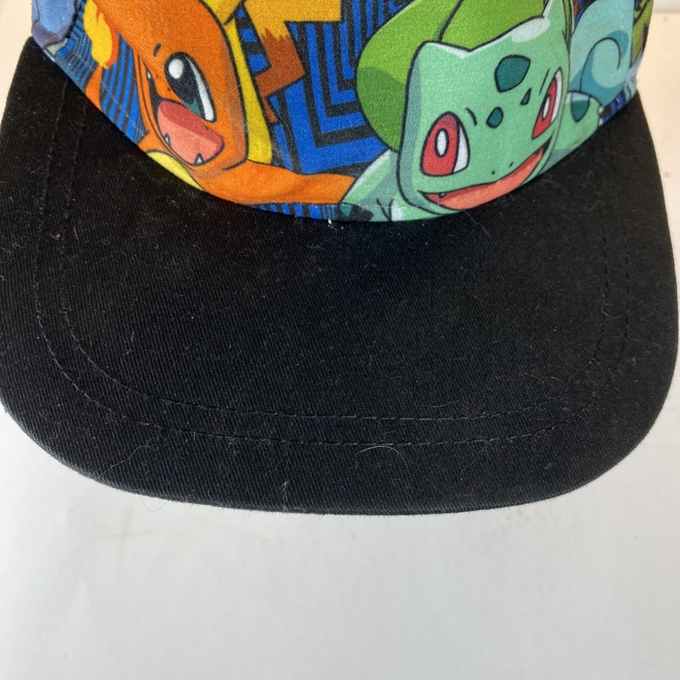 Youth OSFM Pokémon Adjustable Flat Bill Hat Pikachu Charzard | eBay