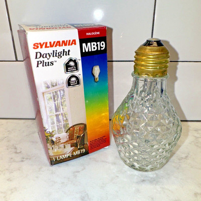 Decorative Crystal Light Bulb Sylvania MB 19 Daylight Plus 50 Watts ...