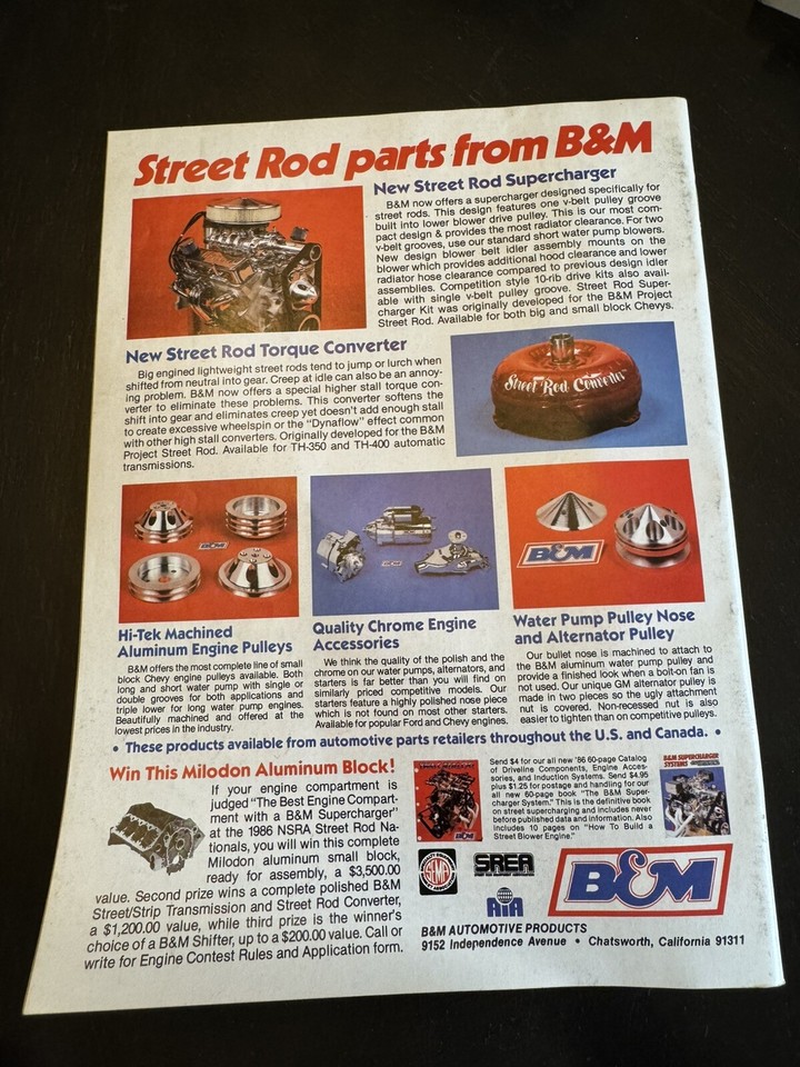 Vintage Hot Rod Magazine ROD ACTION March 1986 | eBay