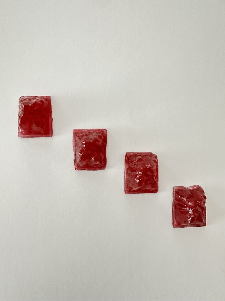 Tiffany Studios Favrile Red Glass Chunked Jewels | eBay