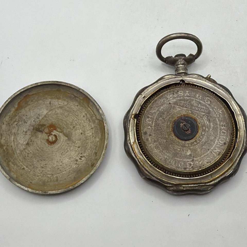 Hebdomas 8 Jours Pocket Watch For Parts Or Restoration - Base Metal ...