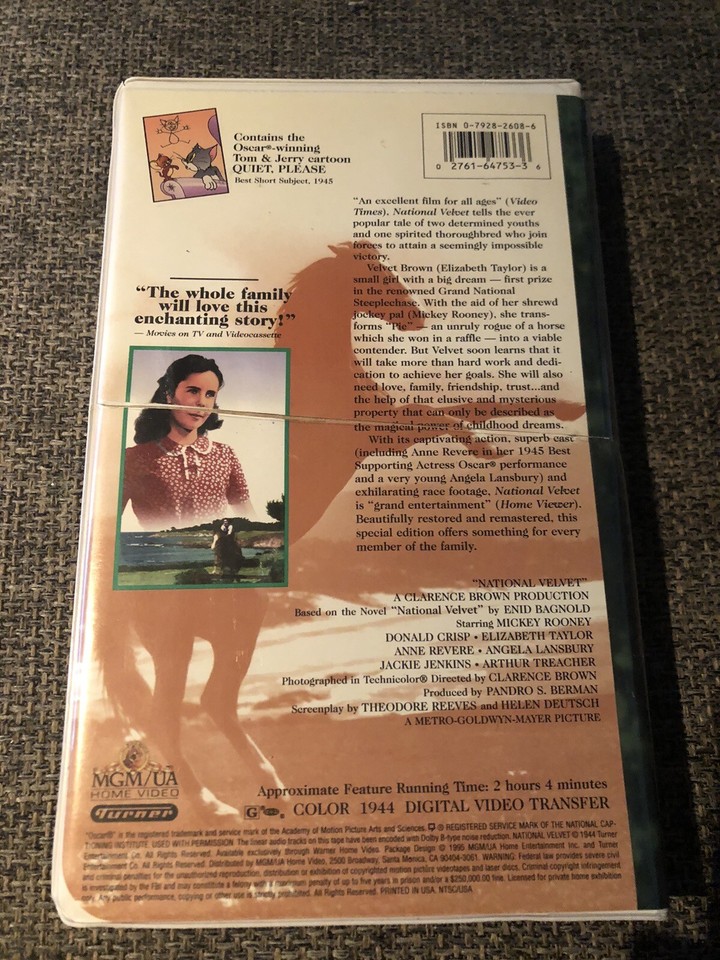 National Velvet- Clamshell- Used-VHS-MULTIPLE VHSs SHIP FREE!, SEE ...