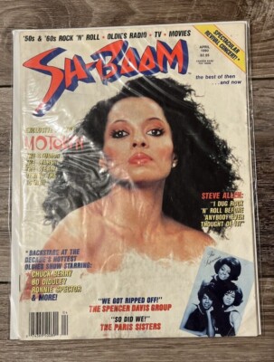 Sh-Boom Magazine April 1990 Motown Diana Ross Supremes Bo Diddley Chuck ...