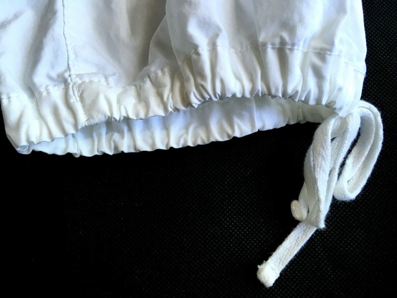 i.e. Relaxed Sz 2P White Summer Cotton Beach Capri Drawstring Legs ...