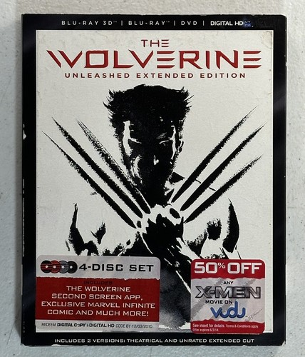 The Wolverine - 3D Blu-ray / Blu Ray - Extended Edition + Slipcover | eBay