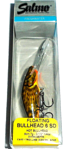 Salmo Floating Bullhead 6 SD Crankbait (Hot Bullhead) 5902335374410 | eBay