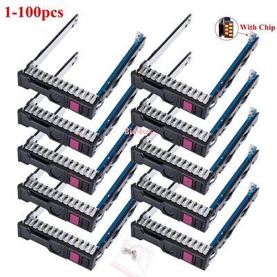 Lot 2.5" SFF Hard Drive Tray Caddy Sled for HP DL380 DL360 G10 Gen10 ...