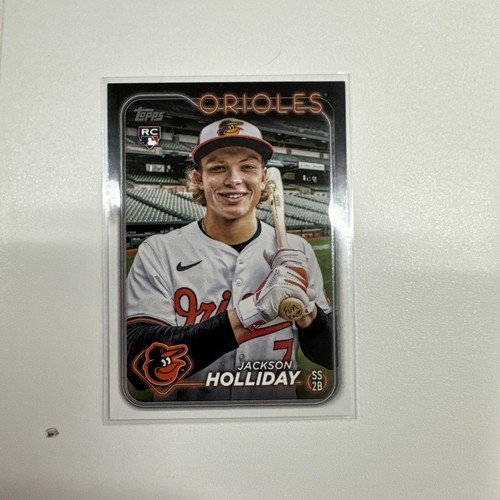 2024 Topps Series 2 Fun Face on Bat Knob #697 Jackson Holliday (RC) SSP ...