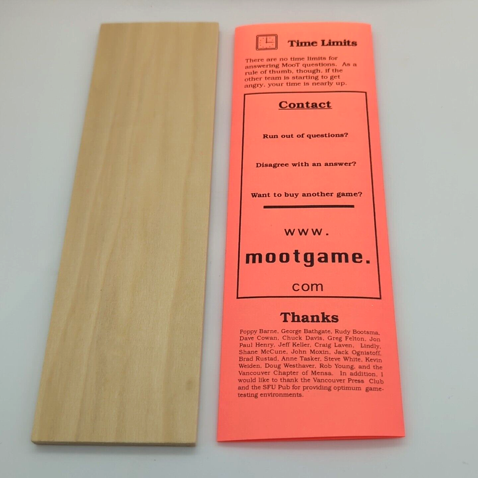 MooT The Worlds Toughest Language Game Complete Cards Board Blair Arts ...