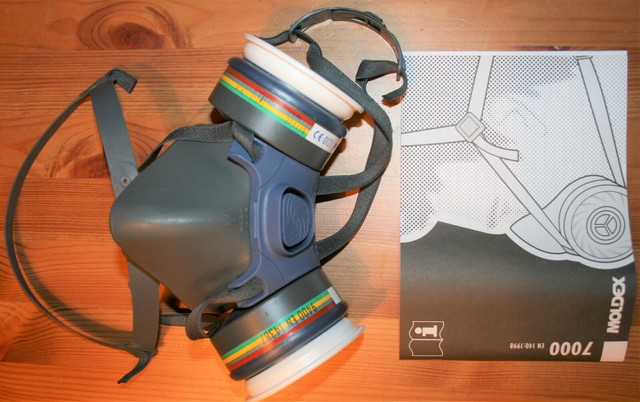 Atemschutzhalbmaske 700201 EN 140 EN 14387 EN 143 o.Filter M MOLDEX ...